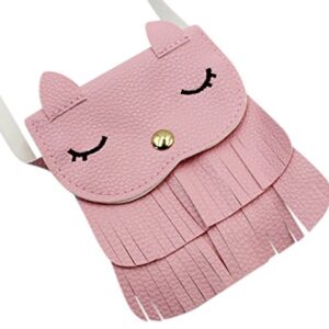 mossty Cute Cat Mini Tassel Bag Satchel Cross Body Bag Coin Candy Purse Messenger Bag