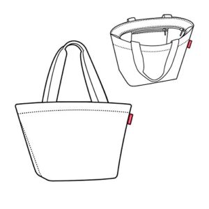 reisenthel shopper M dots – Spacious shopping bag and classy handbag in one - Made of water-repellent material