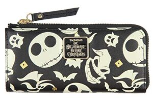 disney nightmare before christmas jack skellington zero oogie boogie full zip wallet