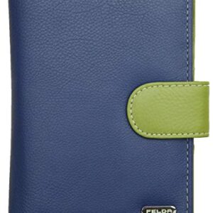 Felda RFID Genuine Leather Ladies Large Purse Wallet 23 Card Slot With Coin Section