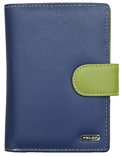 Felda RFID Genuine Leather Ladies Large Purse Wallet 23 Card Slot With Coin Section