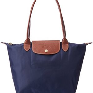 Longchamp Le Pliage Tote Shoulder Bag, Navy Blue, Medium