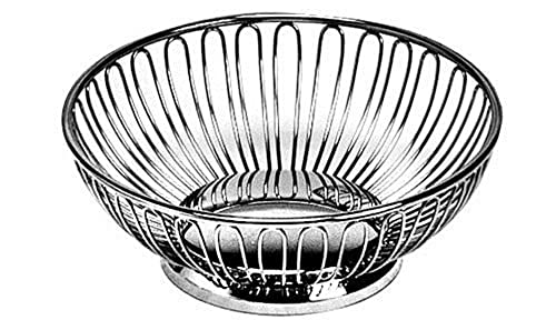 American Metalcraft BSS8 8" Stainless Steel Round Basket, 8 by 2-7/8-Inch, Silver