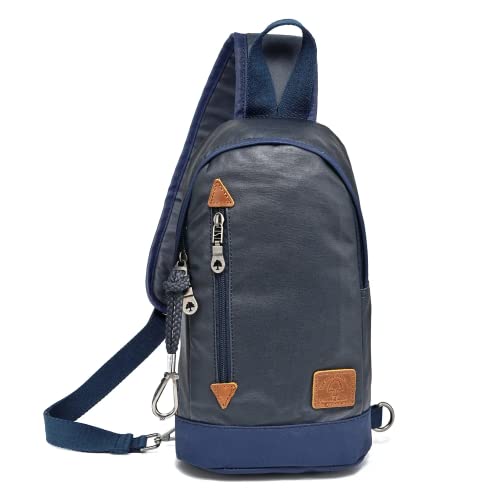 Urban Light Coated Canvas Sling Bag (Navy)