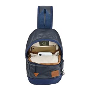 Urban Light Coated Canvas Sling Bag (Navy)