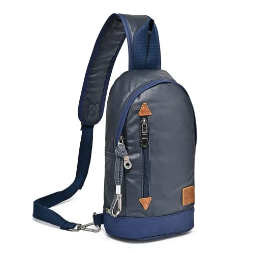 Urban Light Coated Canvas Sling Bag (Navy)