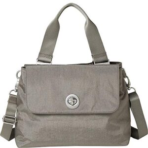 baggallini international antwerp satchel, sterling shimmer