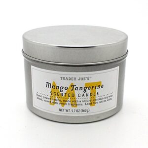 trader joe’s mango tangerine scented candle 5.7oz