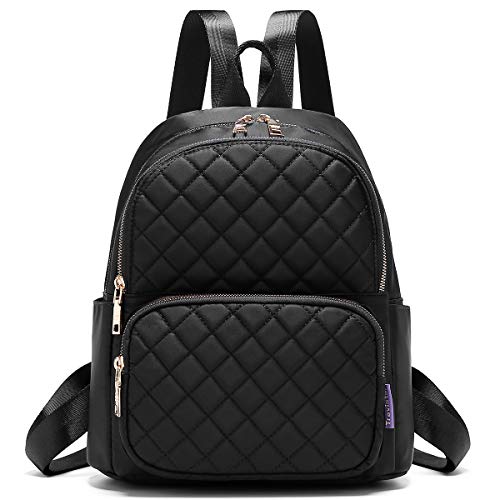 Backpack for Women, Myhozee Backpacks Womens Multipurpose Design Handbags and Shoulder Bag Travel Backpacks Purse Black Quilted mochilas para mujer