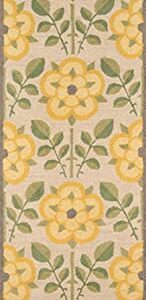 Momeni Rugs Newport Collection, 100% Wool Hand Tufted Loop Cut Contemporary Area Rug, 2' x 3', Yellow