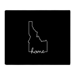 cafepress idaho home black throw blanket super soft fleece plush throw blanket, 60″x50″