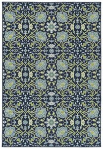 kaleen area rug 3’6″ x 5’6″ navy