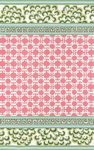 madcap cottage under a loggia 4 area rug, 3 ft 9 in x 5 ft 9 in, pink