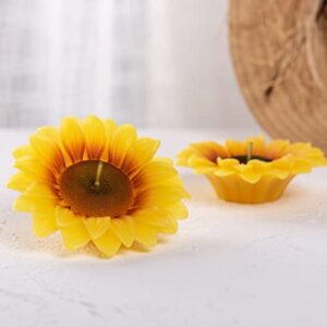 ILIKEPAR Lucky Flower Sunflower Birthday Candles for Birthday Party Supplies and Wedding Favor