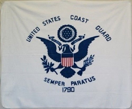 United States Coast Guard Fleece Blanket 5 ft x 4.2 ft. Travel Throw Cover