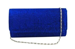 aiting women’s evening party wedding ball prom clutch wallet handbag (royal blue)