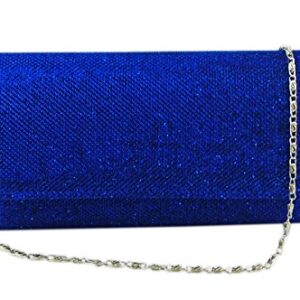 AITING Women's Evening Party Wedding Ball Prom Clutch Wallet Handbag (Royal blue)