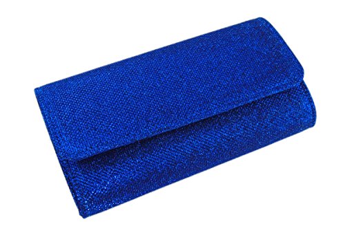 AITING Women's Evening Party Wedding Ball Prom Clutch Wallet Handbag (Royal blue)