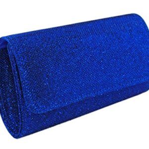 AITING Women's Evening Party Wedding Ball Prom Clutch Wallet Handbag (Royal blue)