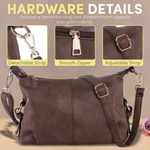 Katloo Small Hobo Handbag for Women Top Handle Crossbody Bag Ladies PU Leather Shoulder Purse Nail Clipper