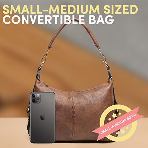 Katloo Small Hobo Handbag for Women Top Handle Crossbody Bag Ladies PU Leather Shoulder Purse Nail Clipper