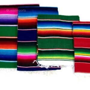 Leos Imports (TM Mexican Sarape Blanket (Xtra-Small 36"x15")