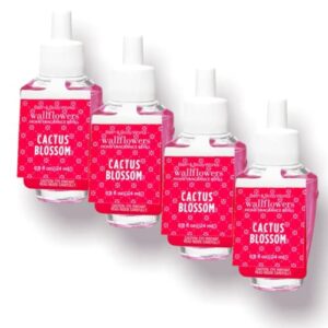 bath and body works wallflower fragrance refill cactus blossom 4 pack. 0.8 oz