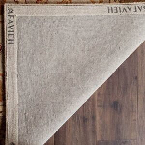 SAFAVIEH Antiquity Collection 7'6" x 9'6" Grey Beige / Sage AT816B Handmade Traditional Oriental Premium Wool Area Rug