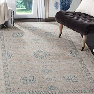 Safavieh Archive Collection 8' x 10' Grey/Blue ARC671A Vintage Oriental Area Rug