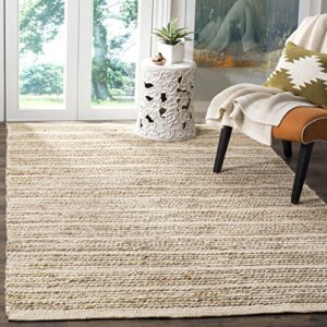 safavieh cape cod collection 8′ x 10′ natural/ivory cap851g handmade flatweave jute area rug