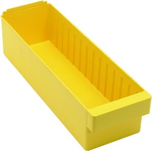 quantum storage systems qed602yl super tuff euro drawers, 17-5/8″ l x 5-9/16″ w x 4-5/8″ h, yellow (pack of 24)