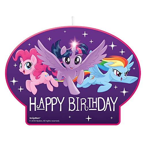 Amscan My Little Pony Birthday Candle, 3 1/4" x 4 1/2", multi color