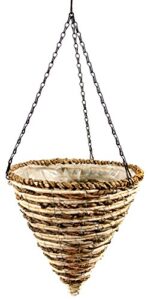 supermoss (29660) wood woven baskets – cone style, mammoth 12″