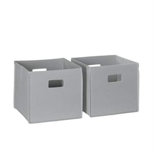 riverridge 2 pc storage set in gray folding bin, 2 count