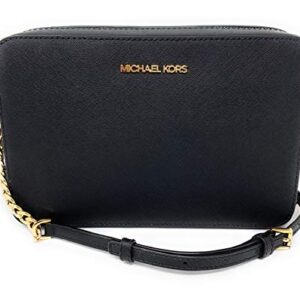 Michael Kors Jet Set Large East West Crossbody Black Saffiano