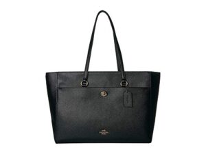 coach folio tote black/gold one size