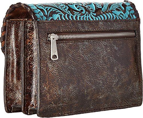 Patricia Nash Women's Lanza Crossbody Organizer Turquoise Crossbody Bag