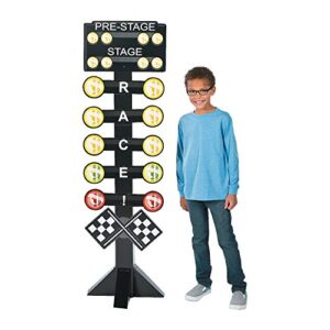 race car directional sign – over 5 feet tall – car themed birthday sign