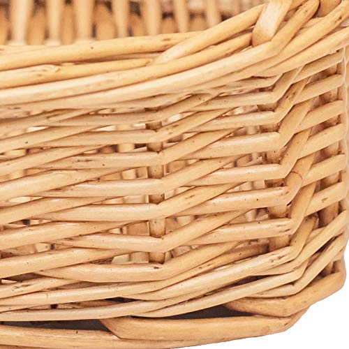 Rectangle small wicker baskets for sundries 3pcs storage bins.