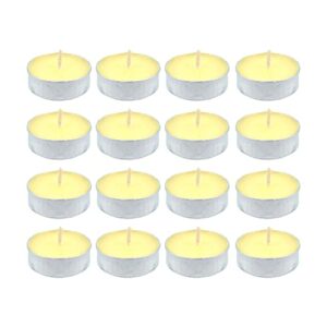 mudra crafts tibetan tealight vanaspati ghee butter lamp candle set (silver tone alloy case)