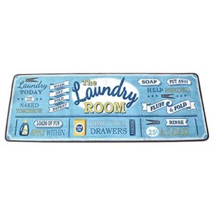 laundry room rug – humorous laundry-themed mat 52 inches