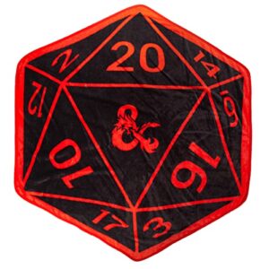 bioworld d20 shaped dungeons & dragons throw blanket