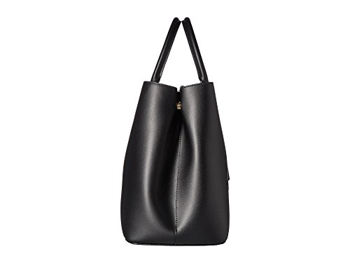 Lauren Ralph Lauren Dryden Marcy Leather Tote (Black/Red)