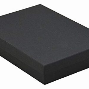 JPB Matte Black Cotton Filled Jewelry Boxes Number 75 (Pack of 10) 7 inches x 5 inches…