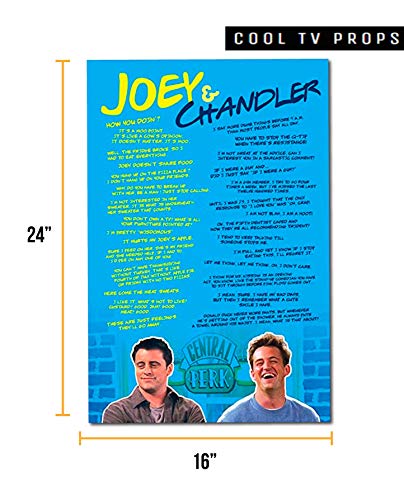 Cool TV Props New Friends Poster - Friends Merchandise TV Show Poster- Joey and Chandler Posters - Friends Show Gifts and Decor (Laurel & Hardy)