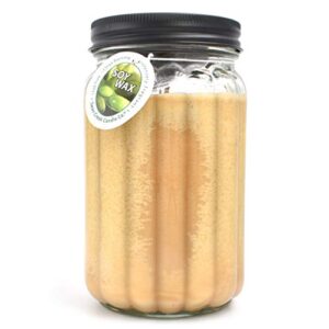 swan creek 100% american soybean 24 oz. homespun jar candle – warm cinnamon buns