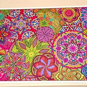 Stuff2Color Giant Coloring Poster Mandala Madness for Kids and Adults - Great for Family Time, Girls, Boys, Arts and Crafts, Adults, Care Facilities, Schools and Group Activities (1 Pack)