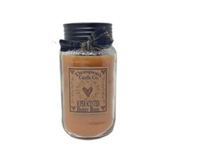 thompson’s candle co. butter rum mason jar candles large jar ~ 25 fl oz