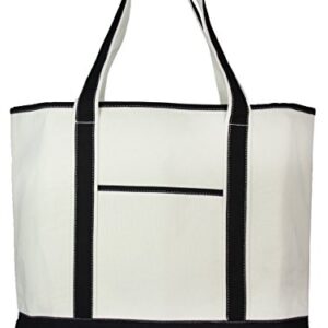 Ensign Peak Deluxe Canvas Tote Bag, Black