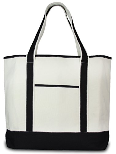 Ensign Peak Deluxe Canvas Tote Bag, Black